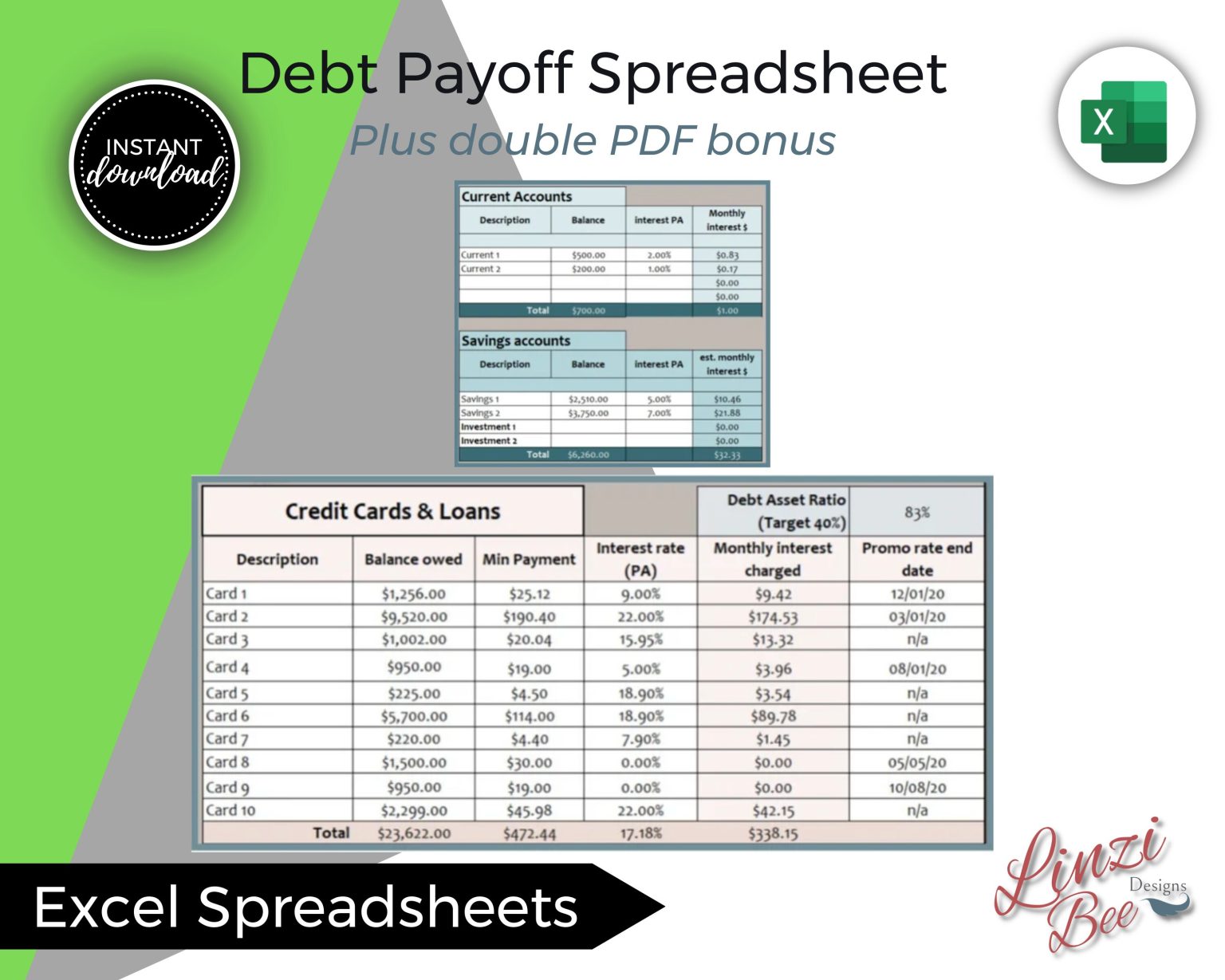Debt Payoff Spreadsheet Excel
